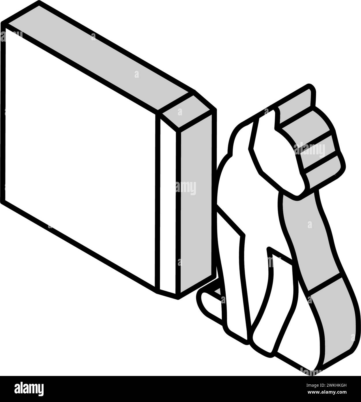 beside preposition english isometric icon vector illustration Stock ...