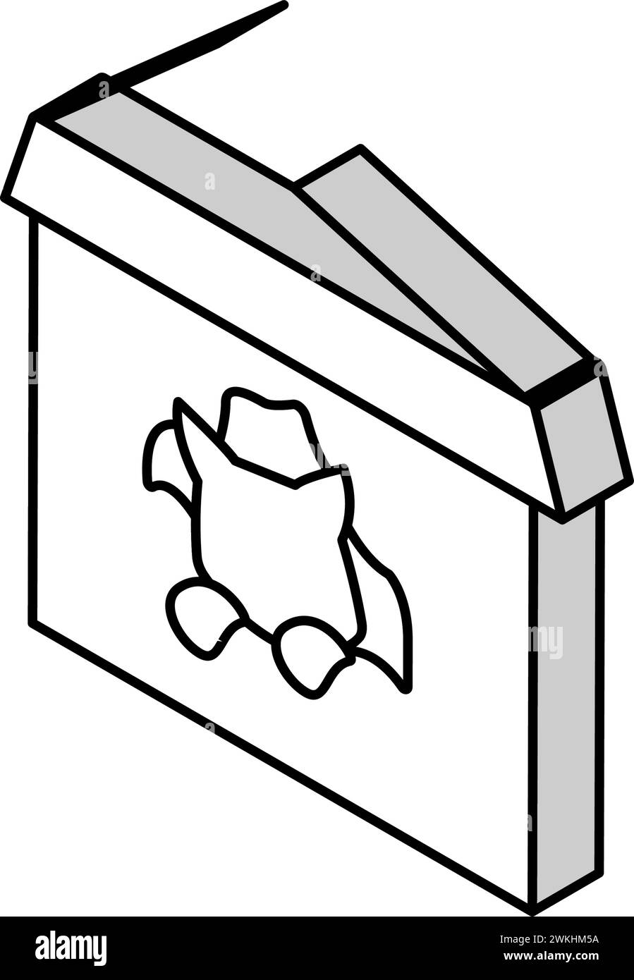 through preposition english isometric icon vector illustration Stock ...