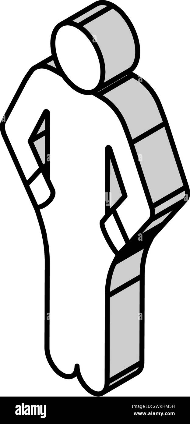 pocket people silhouette isometric icon vector illustration Stock ...