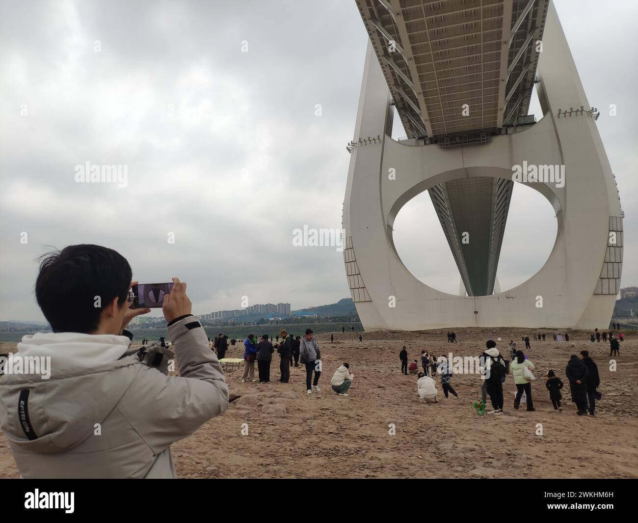 The mesmerizing visual effects of the Baijusi Yangtze River Bridge ...