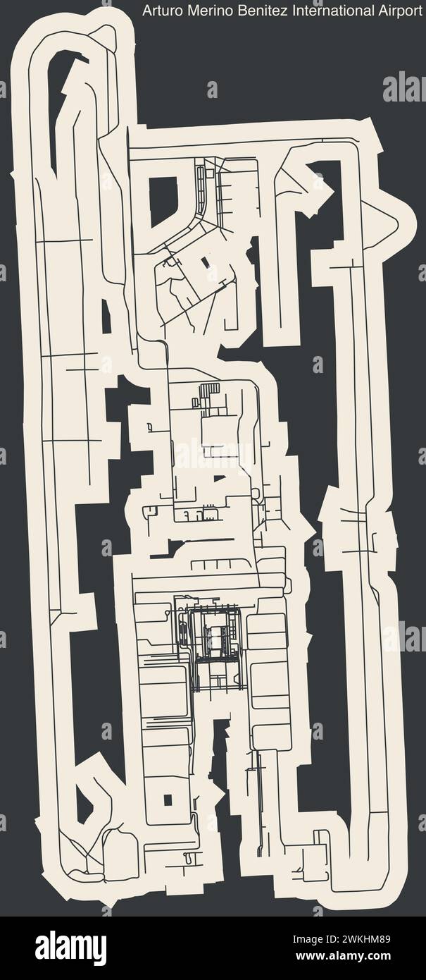 Terminals layout plan of the ARTURO MERINO BENÍTEZ INTERNATIONAL ...