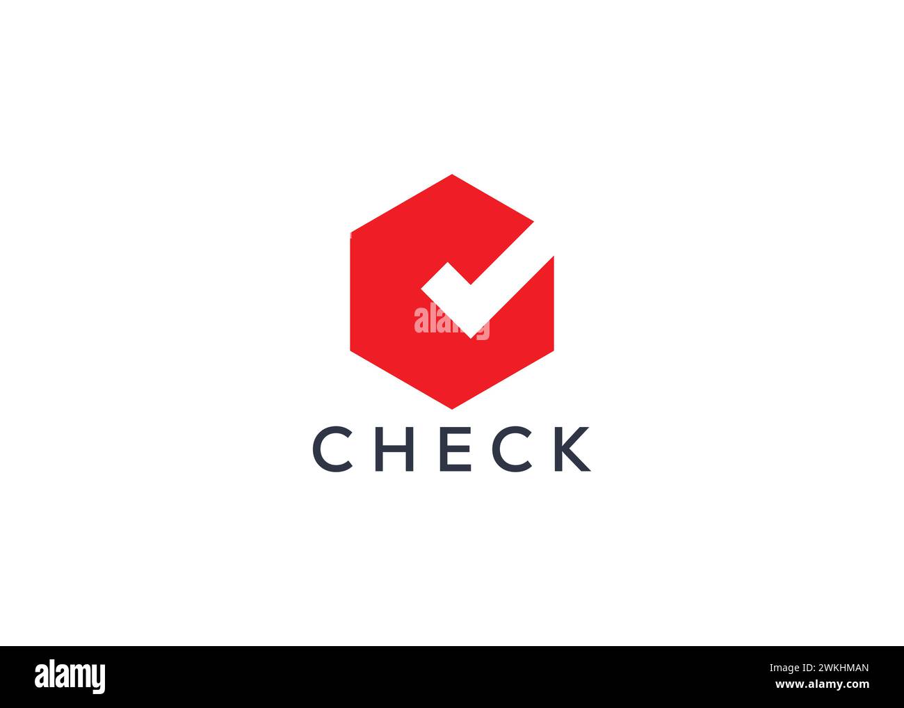 Creative and minimal Check mark logo vector template. Abstract Check logo. Work done logo Stock ...