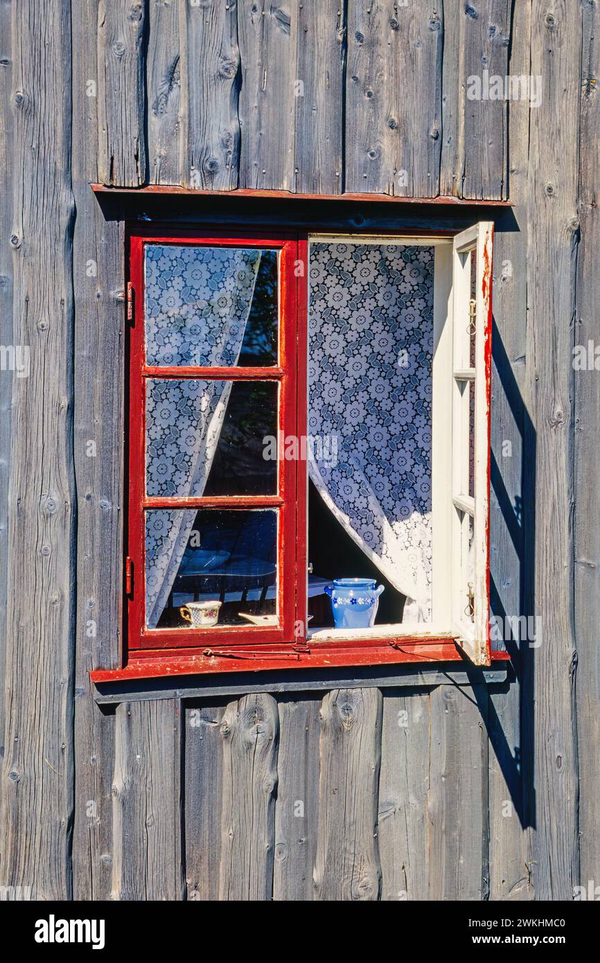 Open window on an idyllic old cottage Stock Photo - Alamy