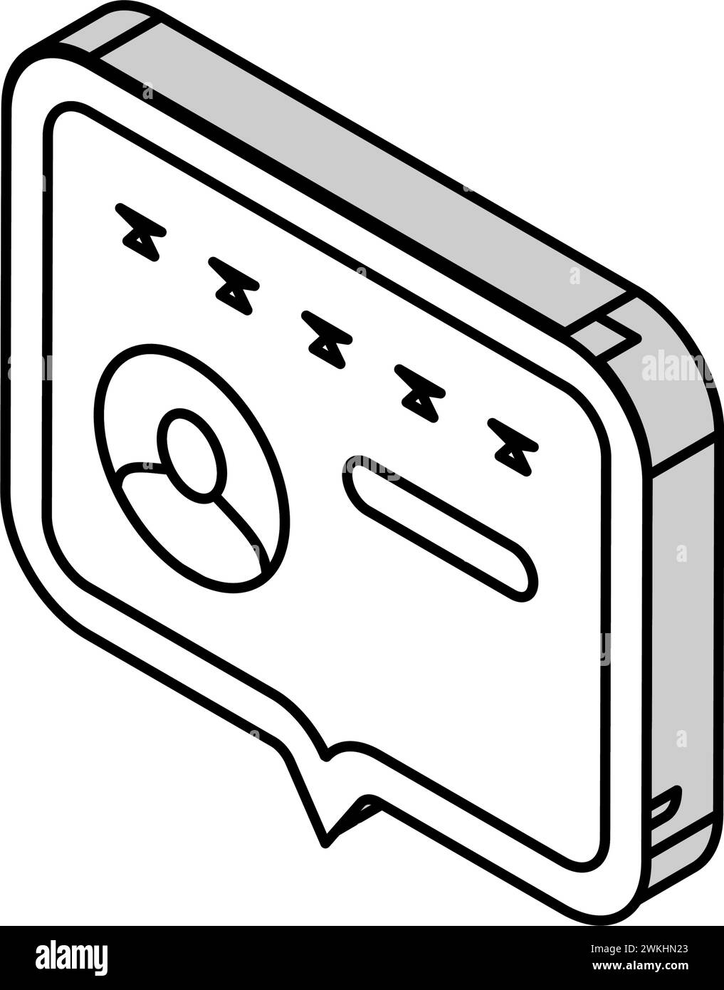 positive testimonial customer isometric icon vector illustration Stock ...