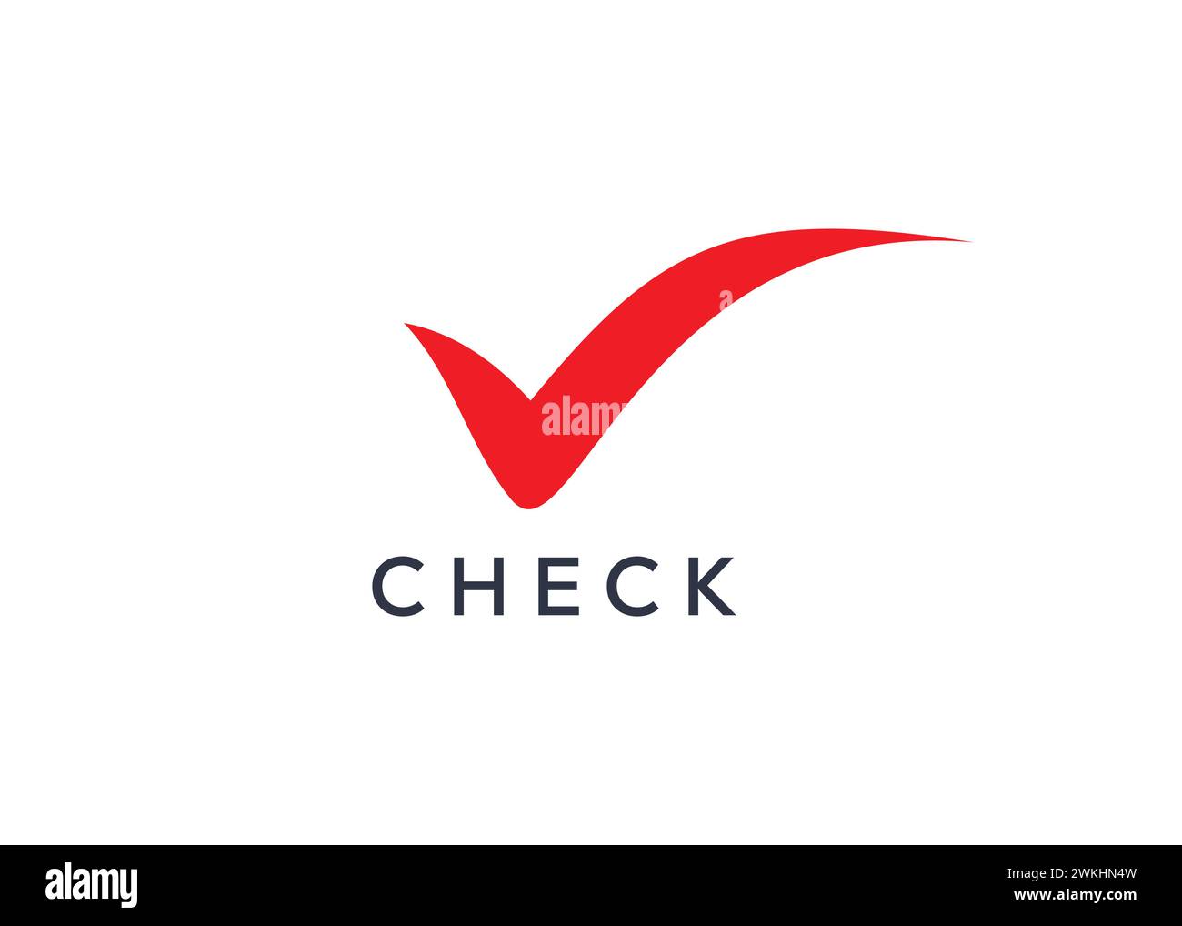 Creative and minimal Check mark logo vector template. Abstract Check ...