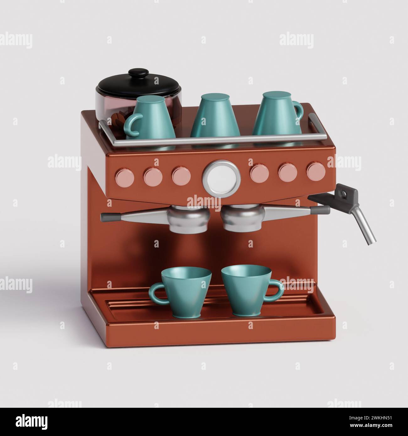 3d rendered coffee machine maker perfect for coffee shop design project ...