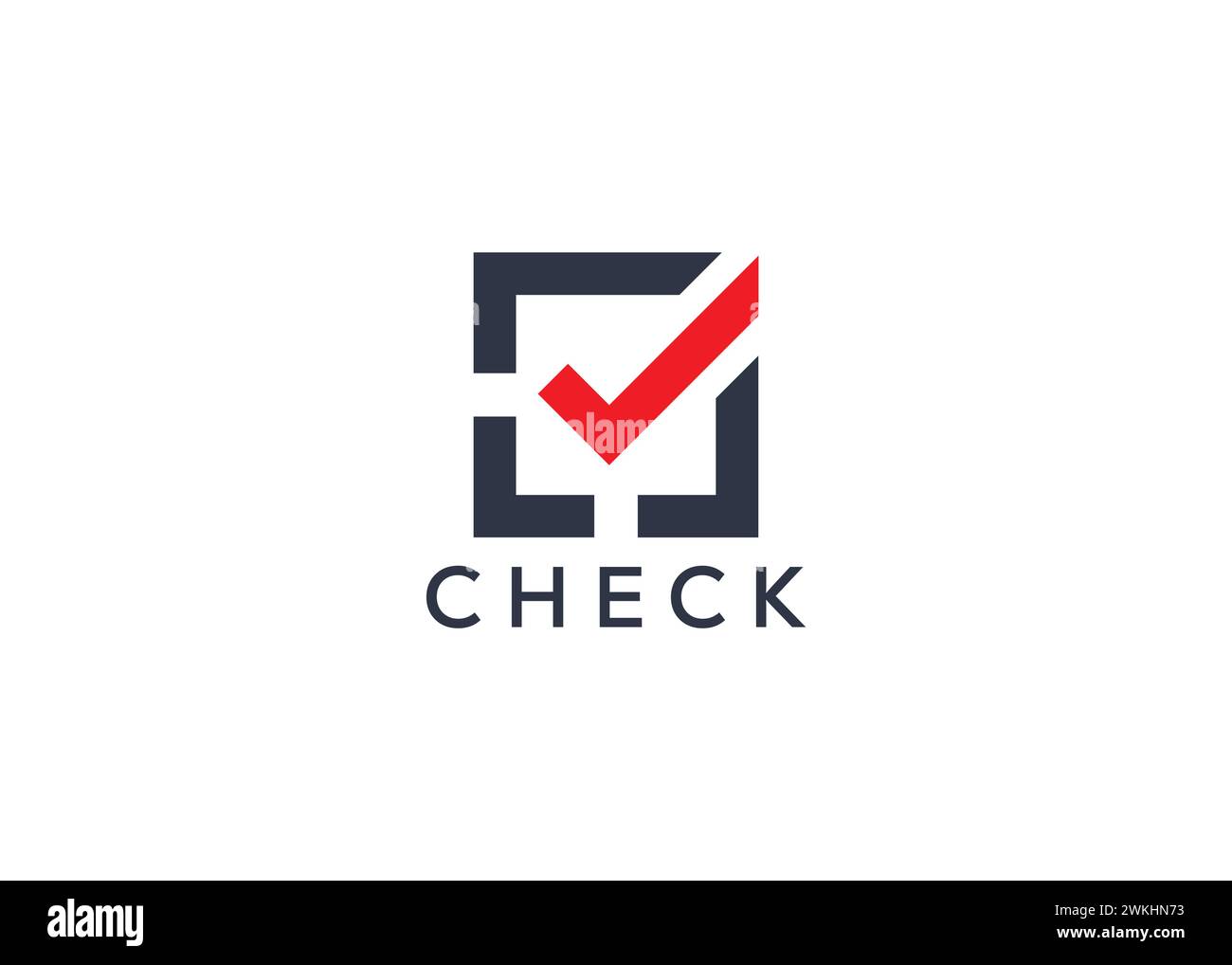 Creative and minimal Check mark logo vector template. Abstract Check ...