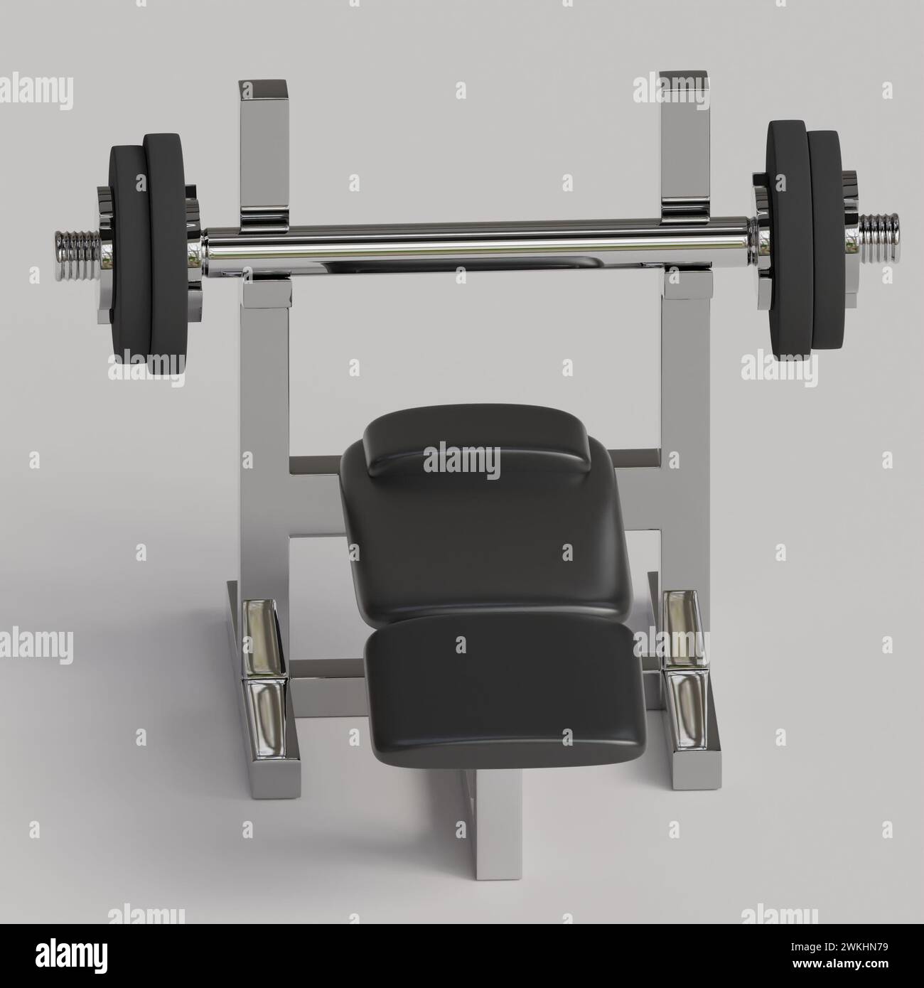 3d rendered benchpress perfect for fitness design project Stock Photo ...