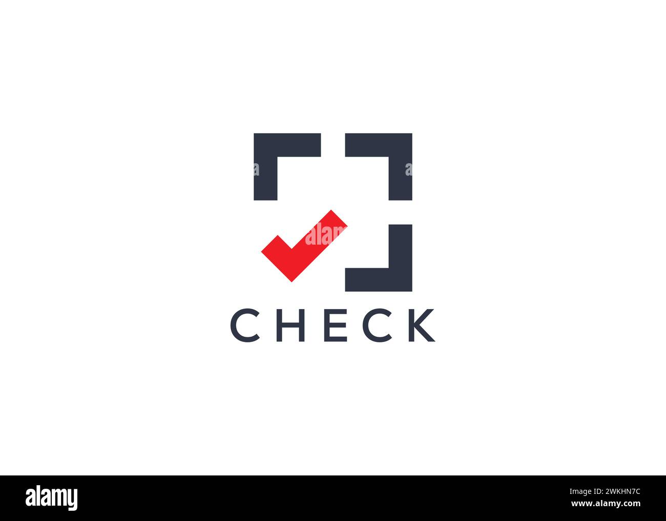 Creative and minimal Check mark logo vector template. Abstract Check ...