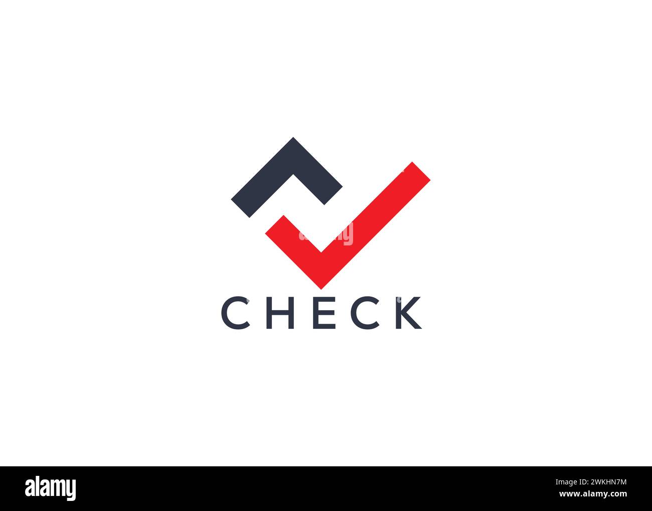 Creative and minimal Check mark logo vector template. Abstract Check ...
