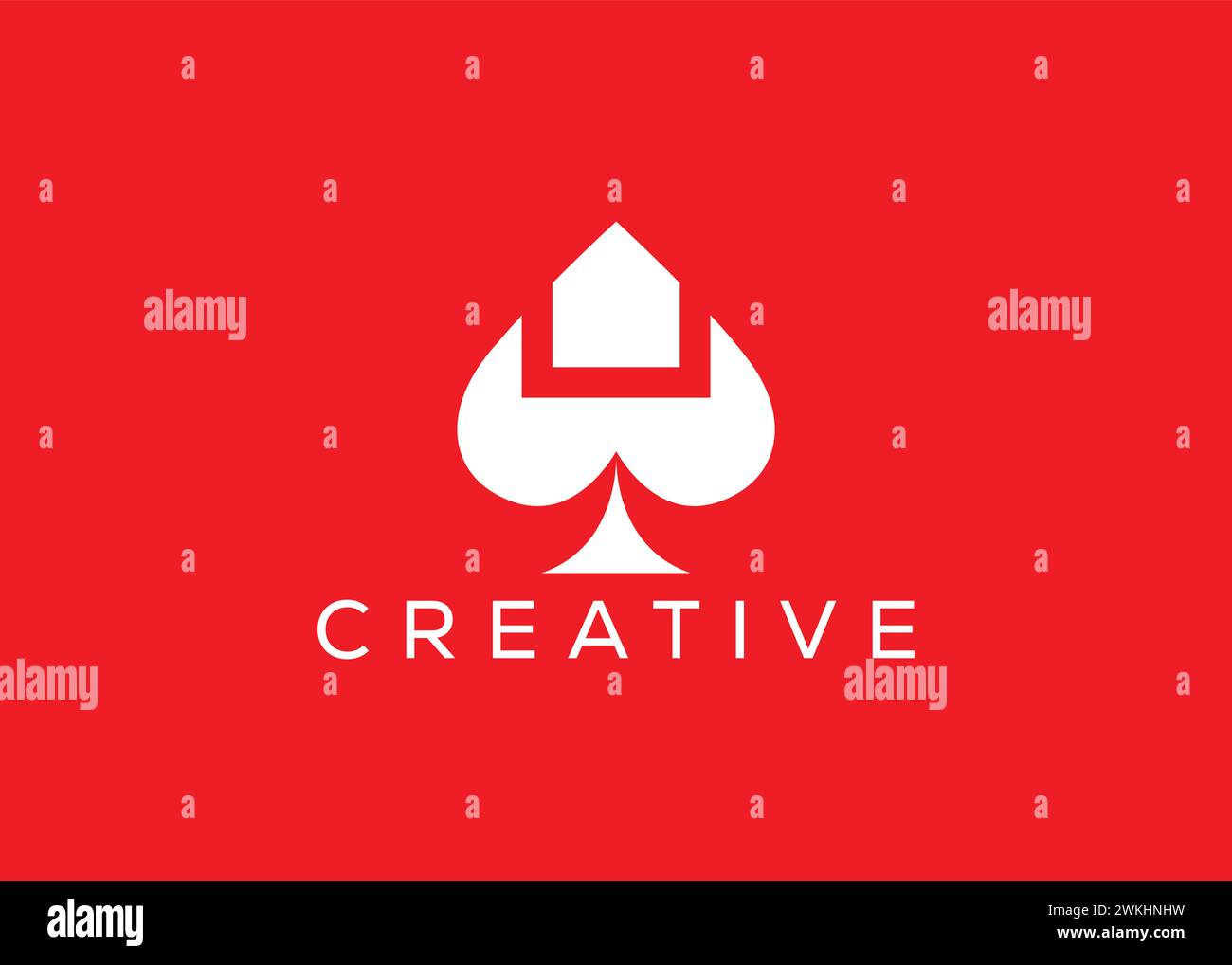 Creative and minimal ace Home logo vector template. Abstract ace Home ...