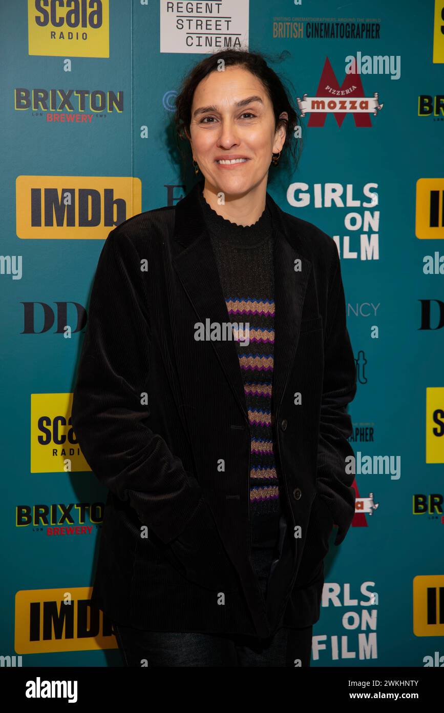 Sarah Gavron poses for photographers upon arrival at the Girls on Film ...