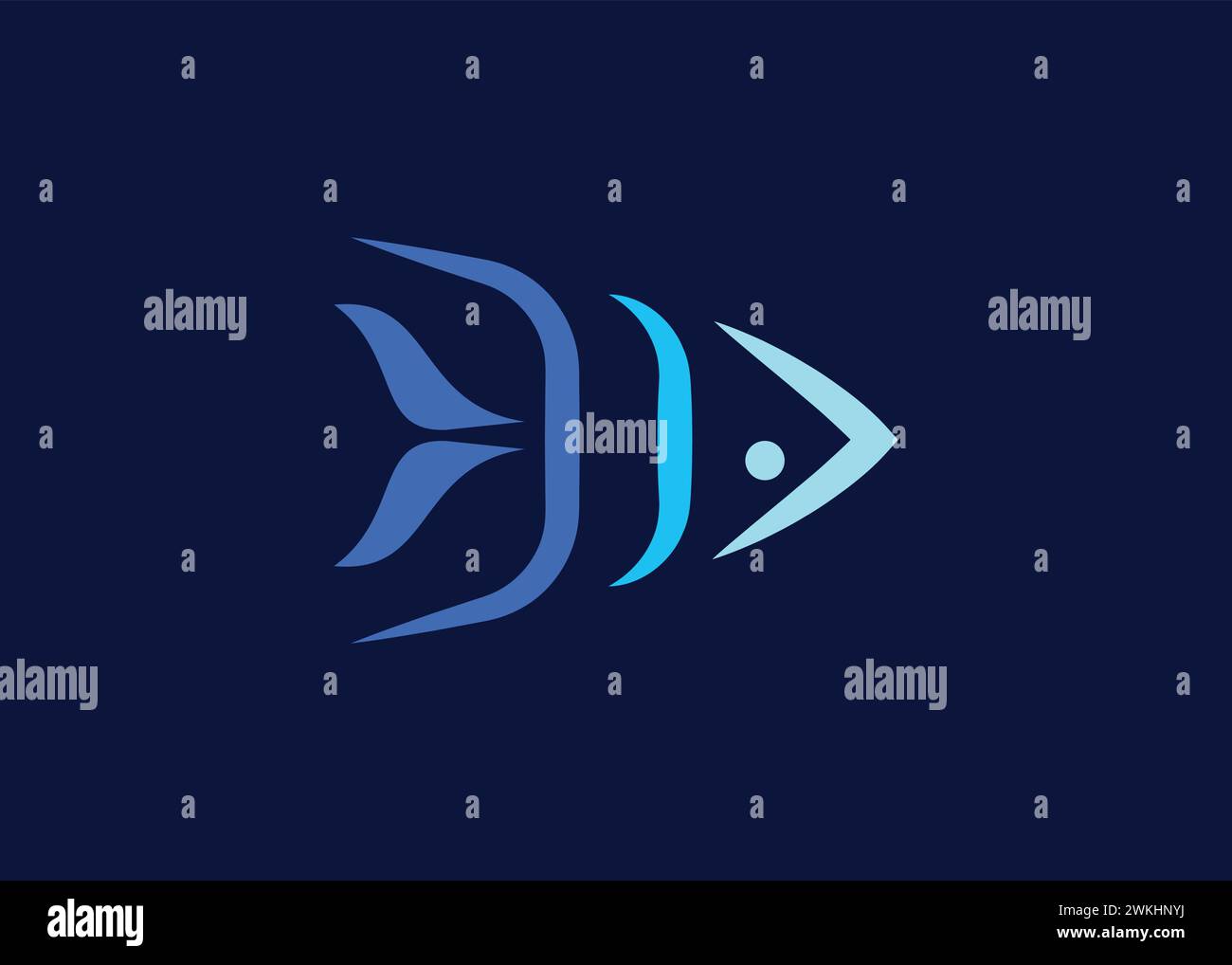 Creative and minimal Fish logo vector template Stock Vector Image & Art ...