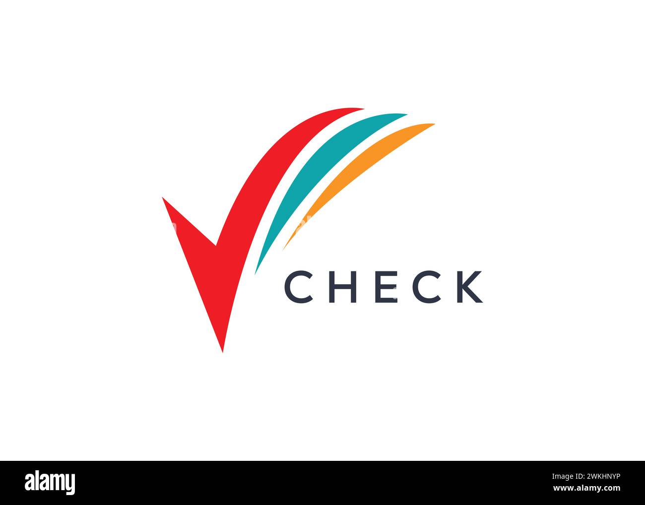 Creative and minimal Check mark logo vector template. Abstract Check ...