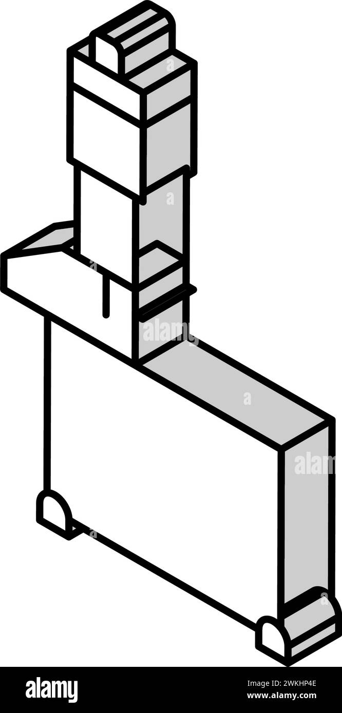 meat bone saw isometric icon vector illustration Stock Vector Image ...