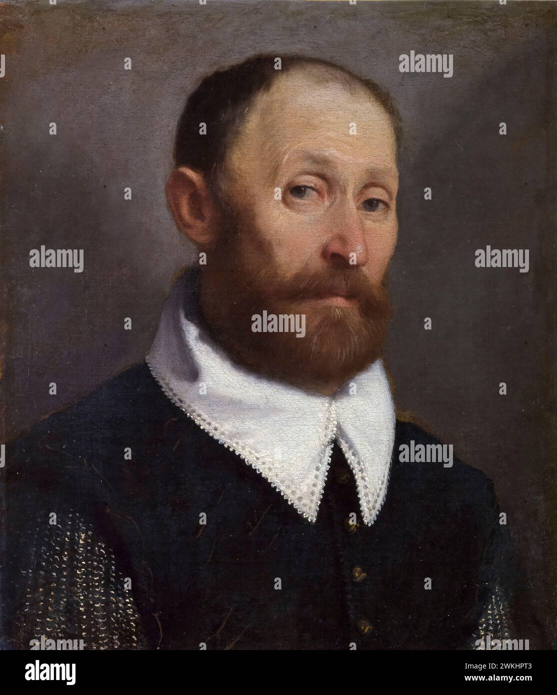 Giovanni Battista Moroni, Portrait of a Man with Raised Eyebrows ...