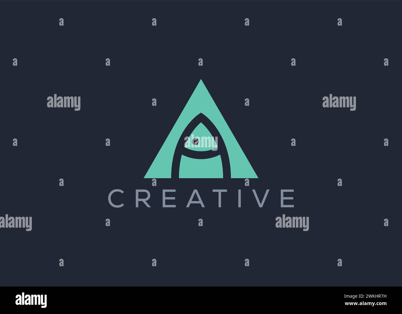 Creative and minimal letter A fish logo vector template. Abstract ...