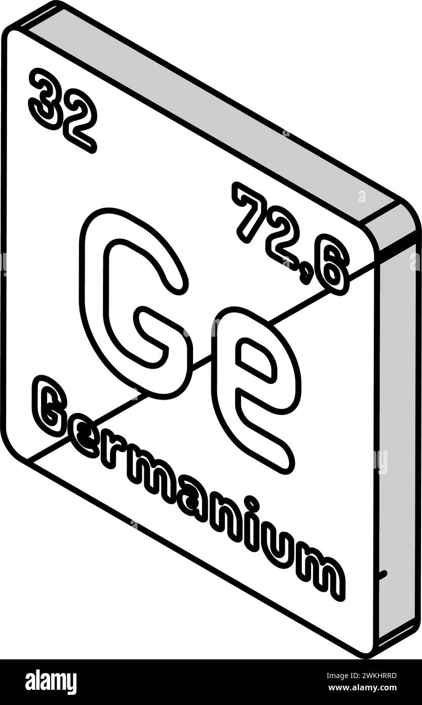 Symbol chemical element germanium Stock Vector Images - Alamy