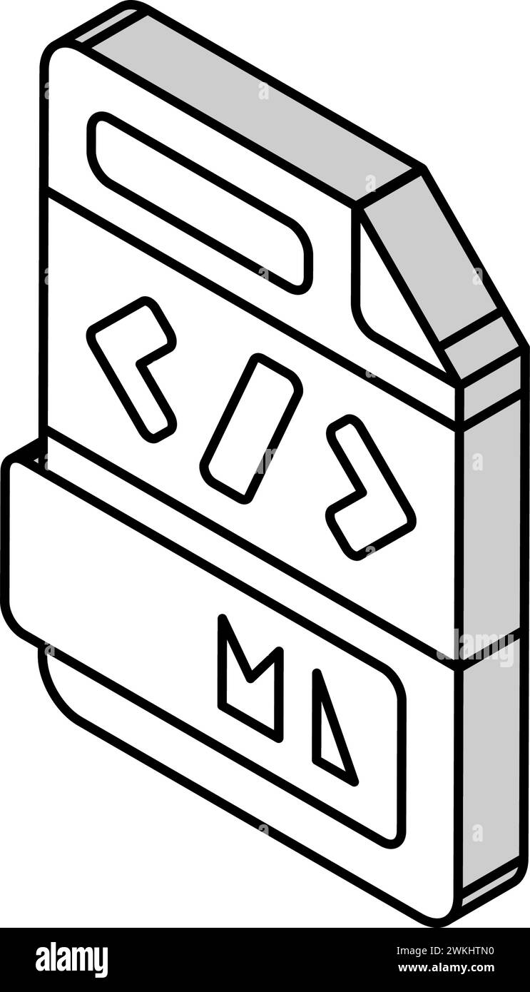 html file format document isometric icon vector illustration Stock Vector Image & Art - Alamy