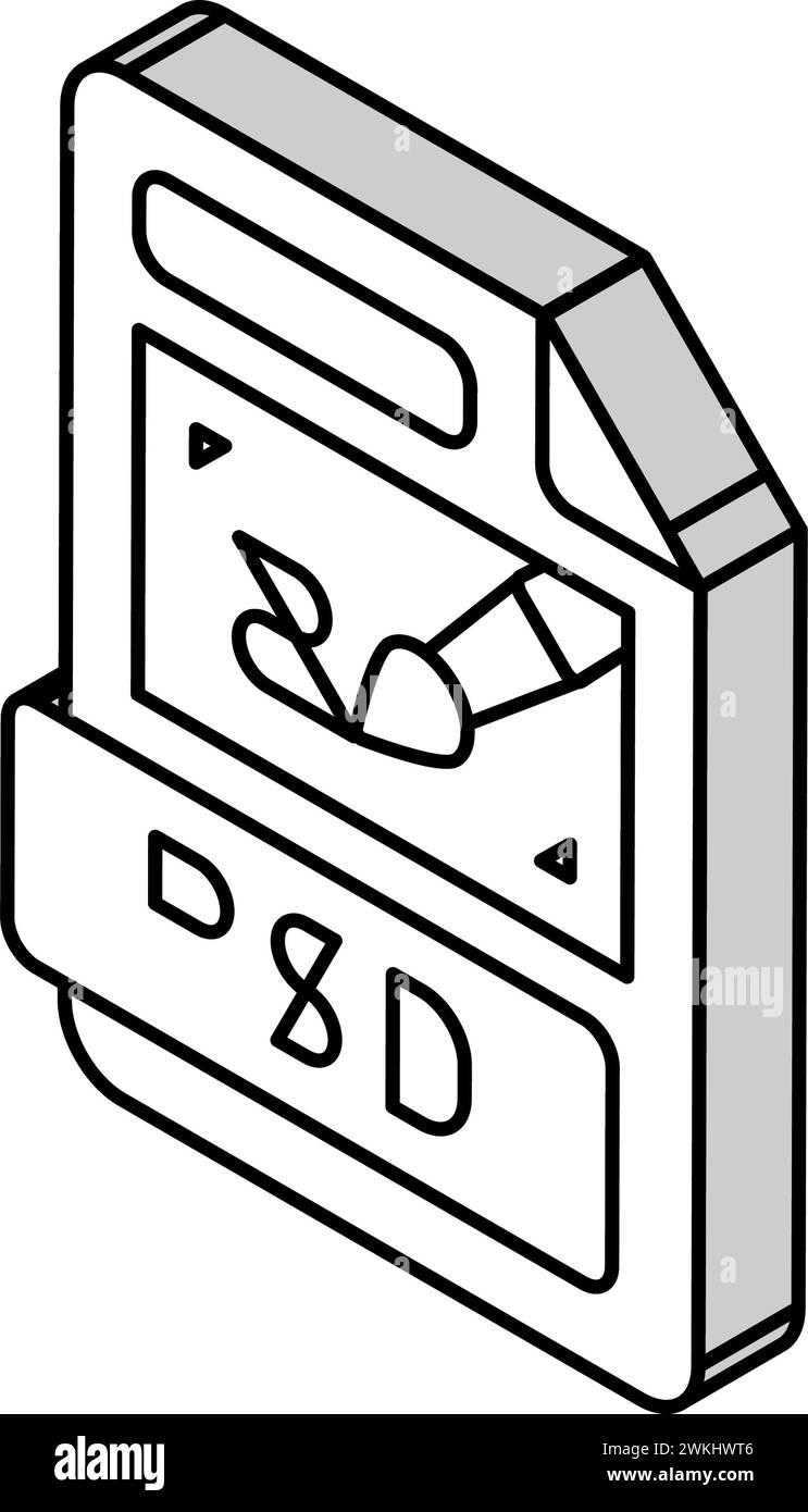 psd file format document isometric icon vector illustration Stock ...