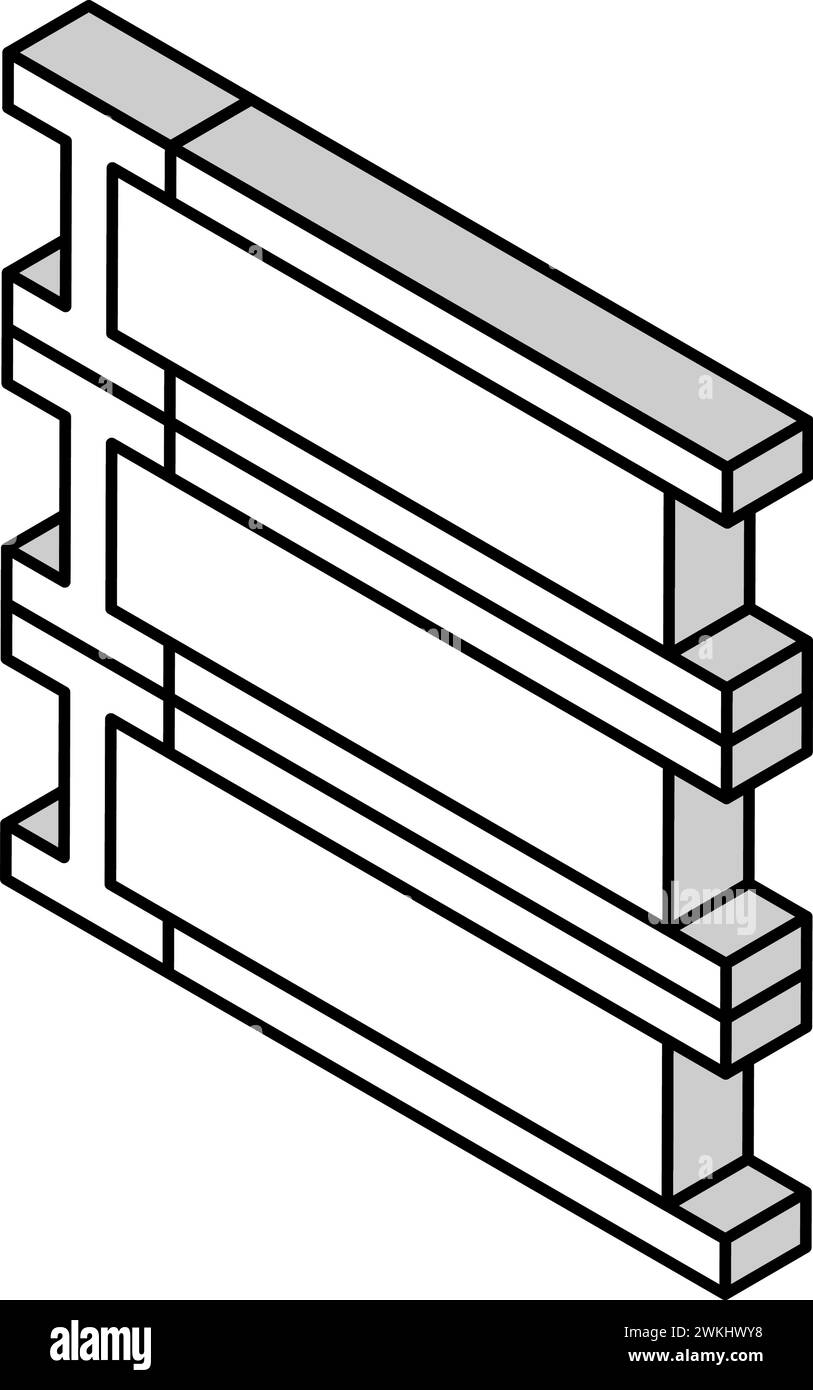 section steel production isometric icon vector illustration Stock ...