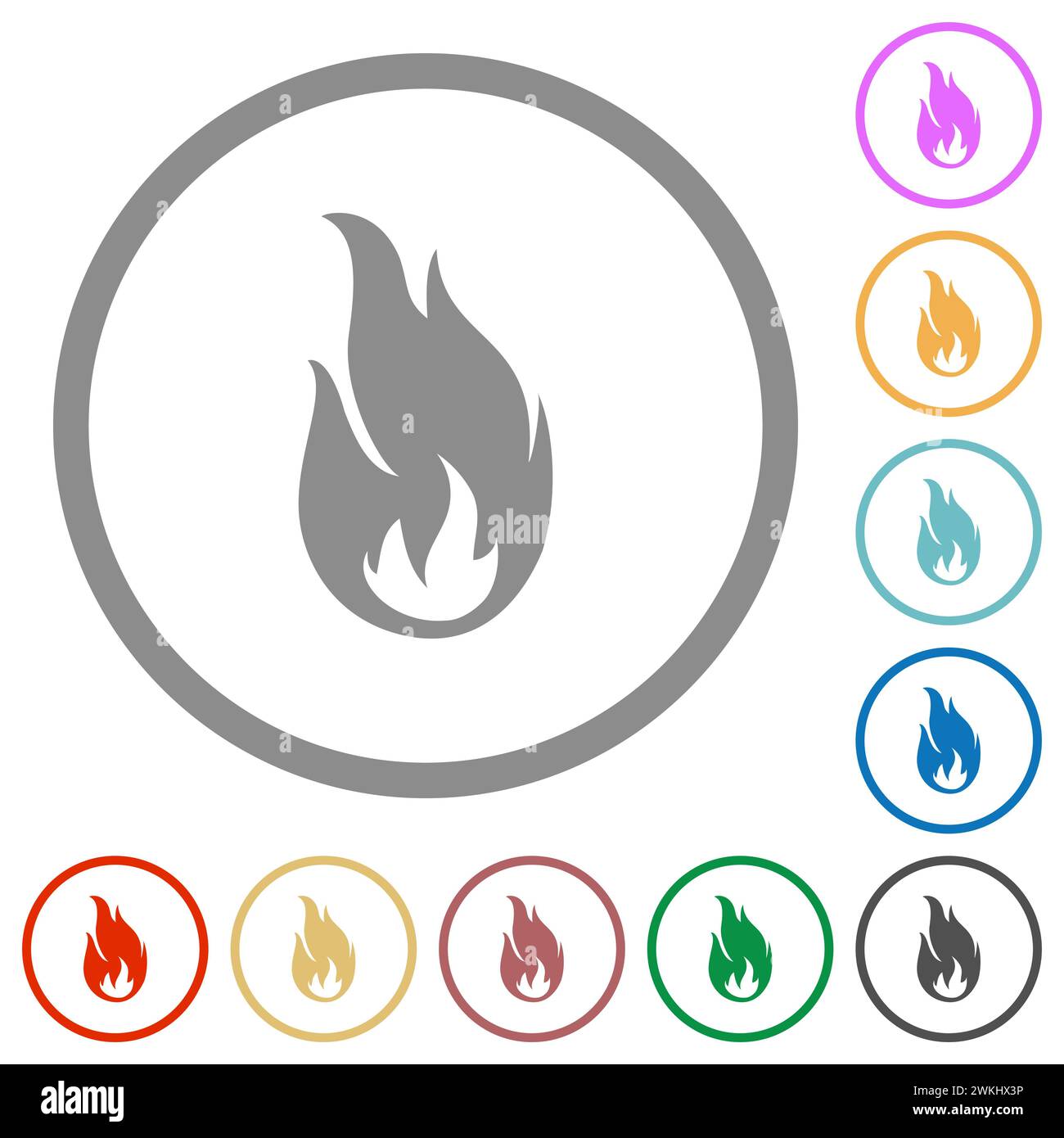 Round furnace Stock Vector Images - Alamy