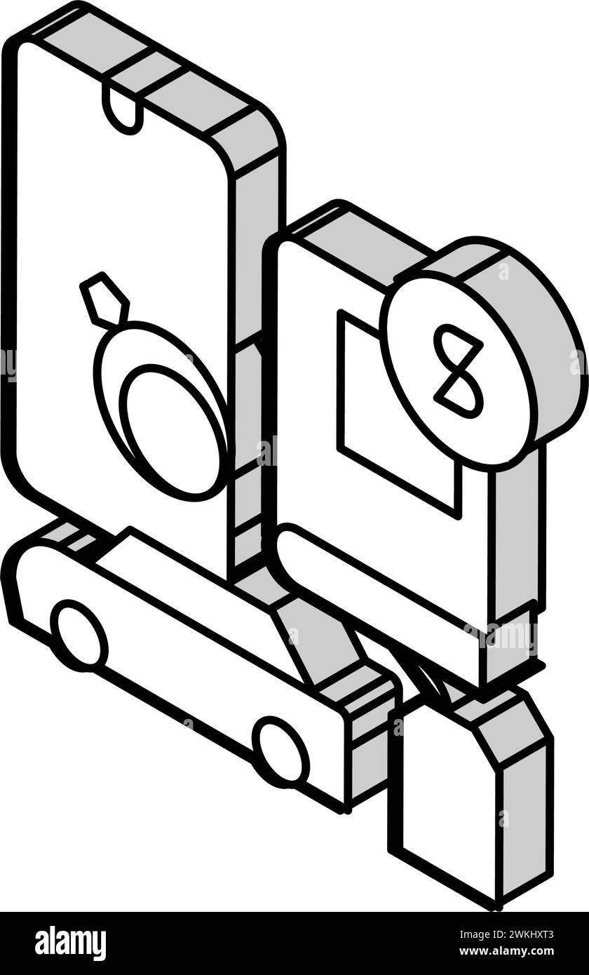 movable assets isometric icon vector illustration Stock Vector Image ...