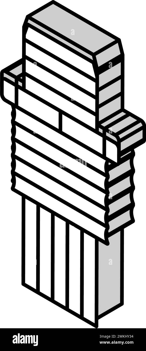 panel feed wire cable isometric icon vector illustration Stock Vector ...