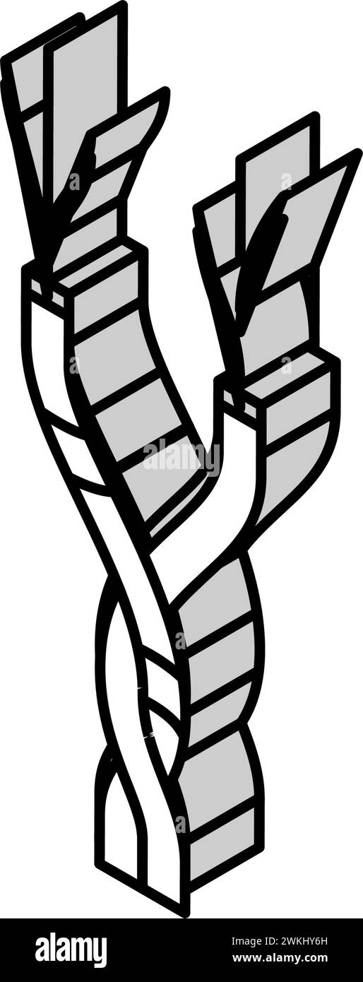 twisted pair cable isometric icon vector illustration Stock Vector ...