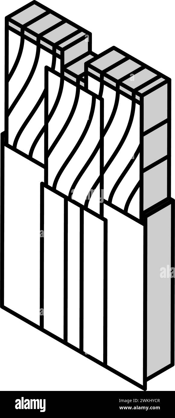 triplex wire cable isometric icon vector illustration Stock Vector ...