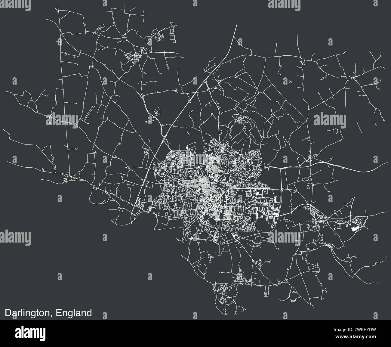England darlington map Stock Vector Images - Alamy