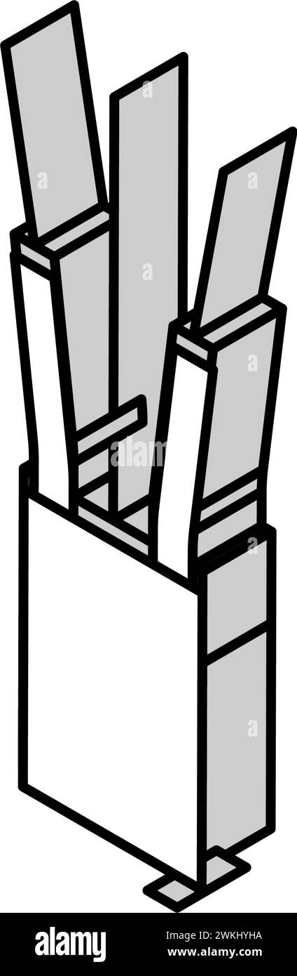 non metallic sheathed wire cable isometric icon vector illustration ...