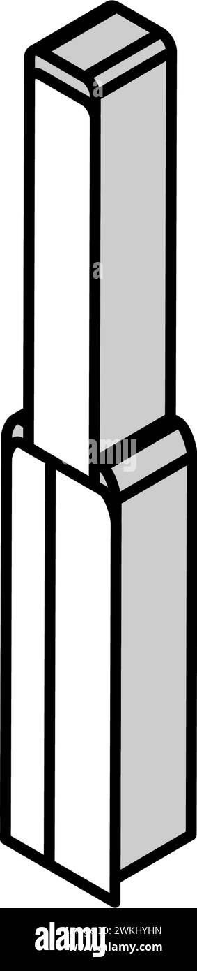 single strand wire isometric icon vector illustration Stock Vector ...