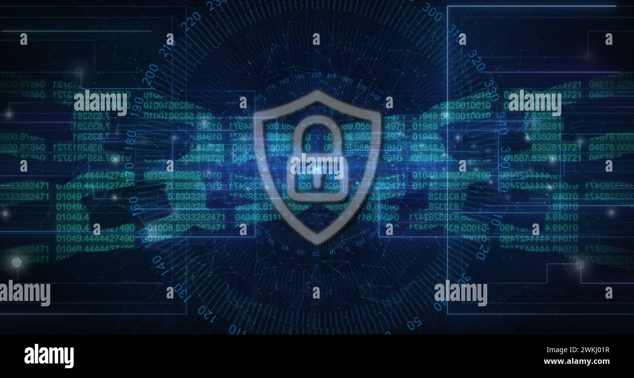 Blue binary code background hi-res stock photography and images - Alamy