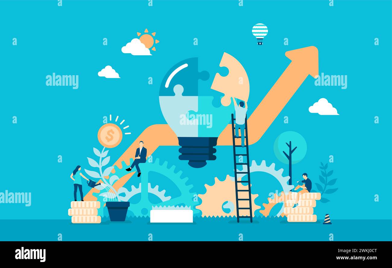 Business development financial technology Stock Vector Images - Alamy