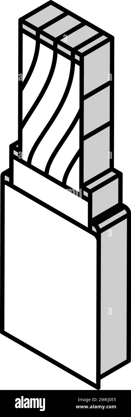 heat resistant flame retardant isometric icon vector illustration Stock ...