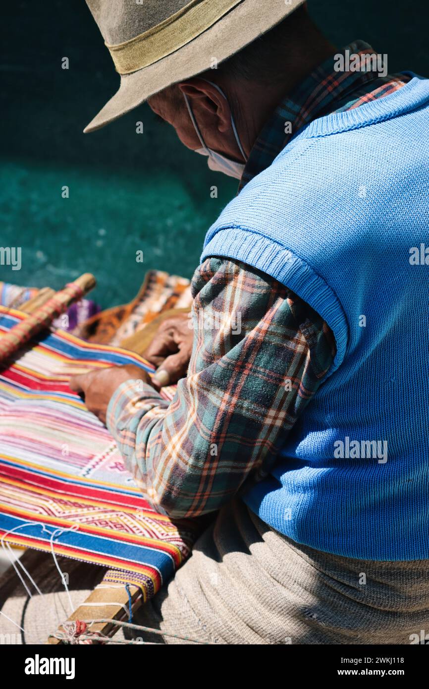 Captured in the heart of Peru, this photo showcases a skilled Peruvian ...