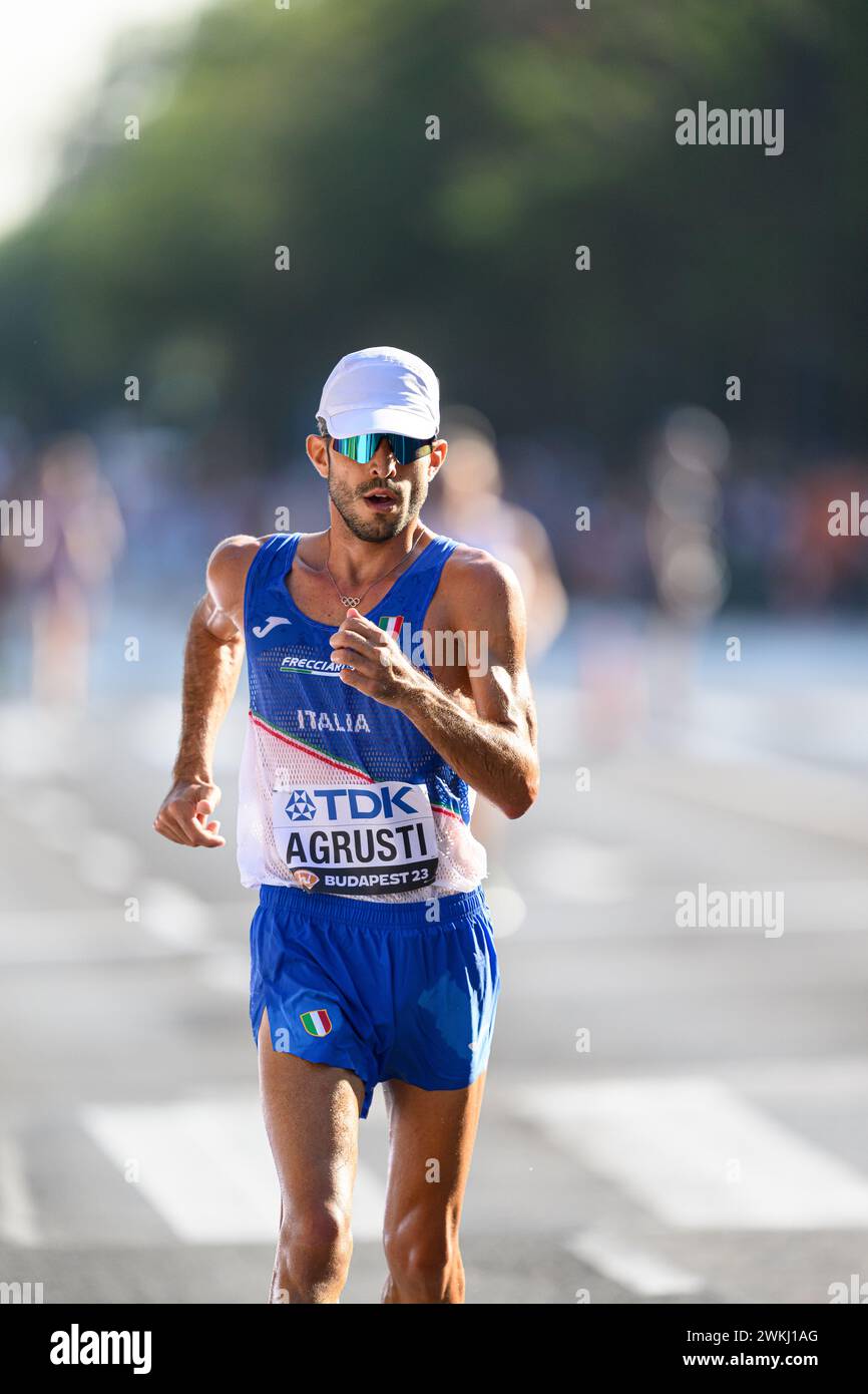 Andrea AGRUSTI participating in the 35 KILOMETRES RACE WALK at the ...