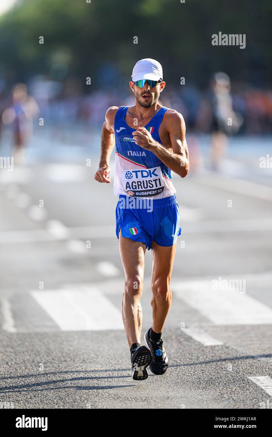 Andrea AGRUSTI participating in the 35 KILOMETRES RACE WALK at the ...