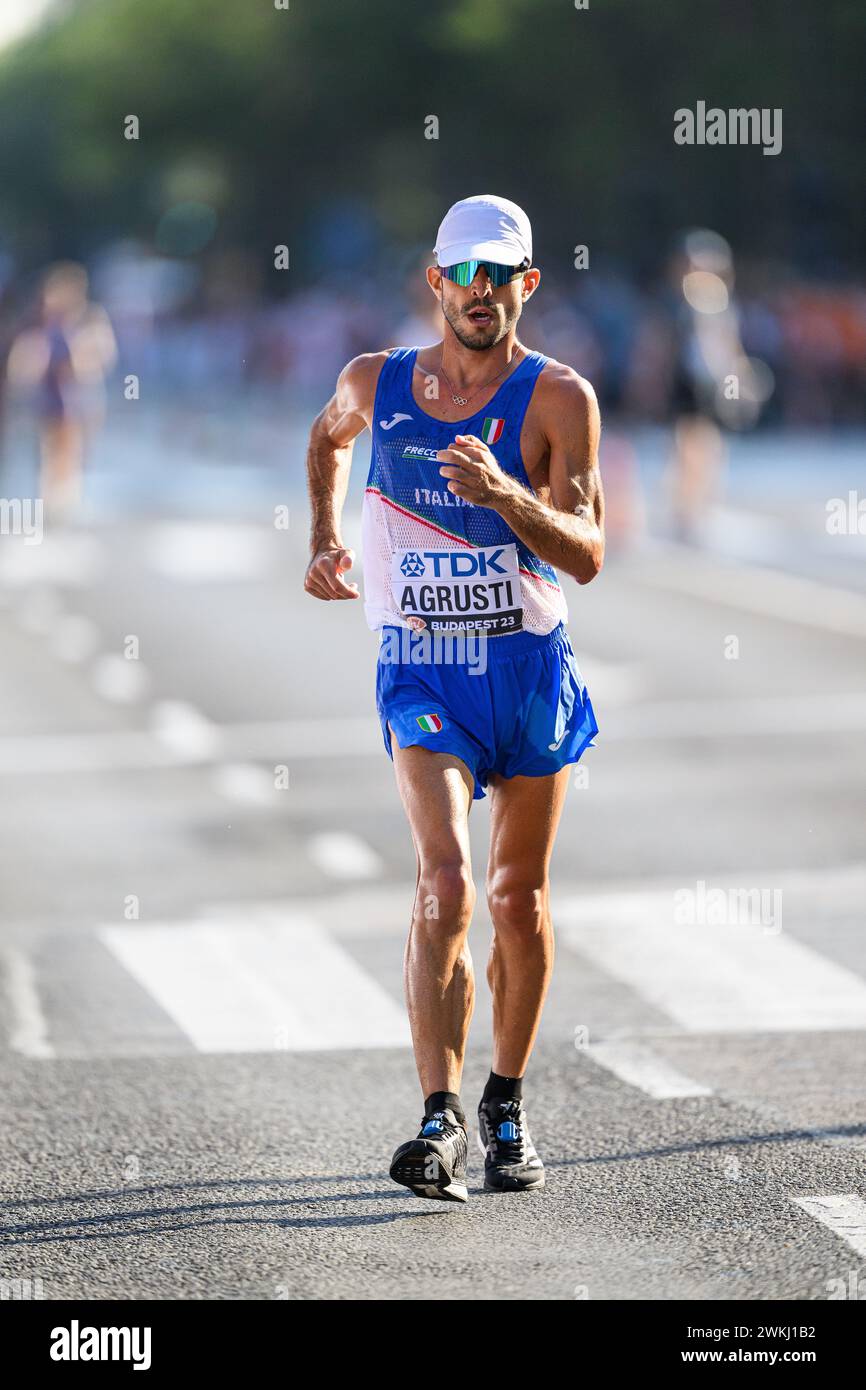Andrea AGRUSTI participating in the 35 KILOMETRES RACE WALK at the ...