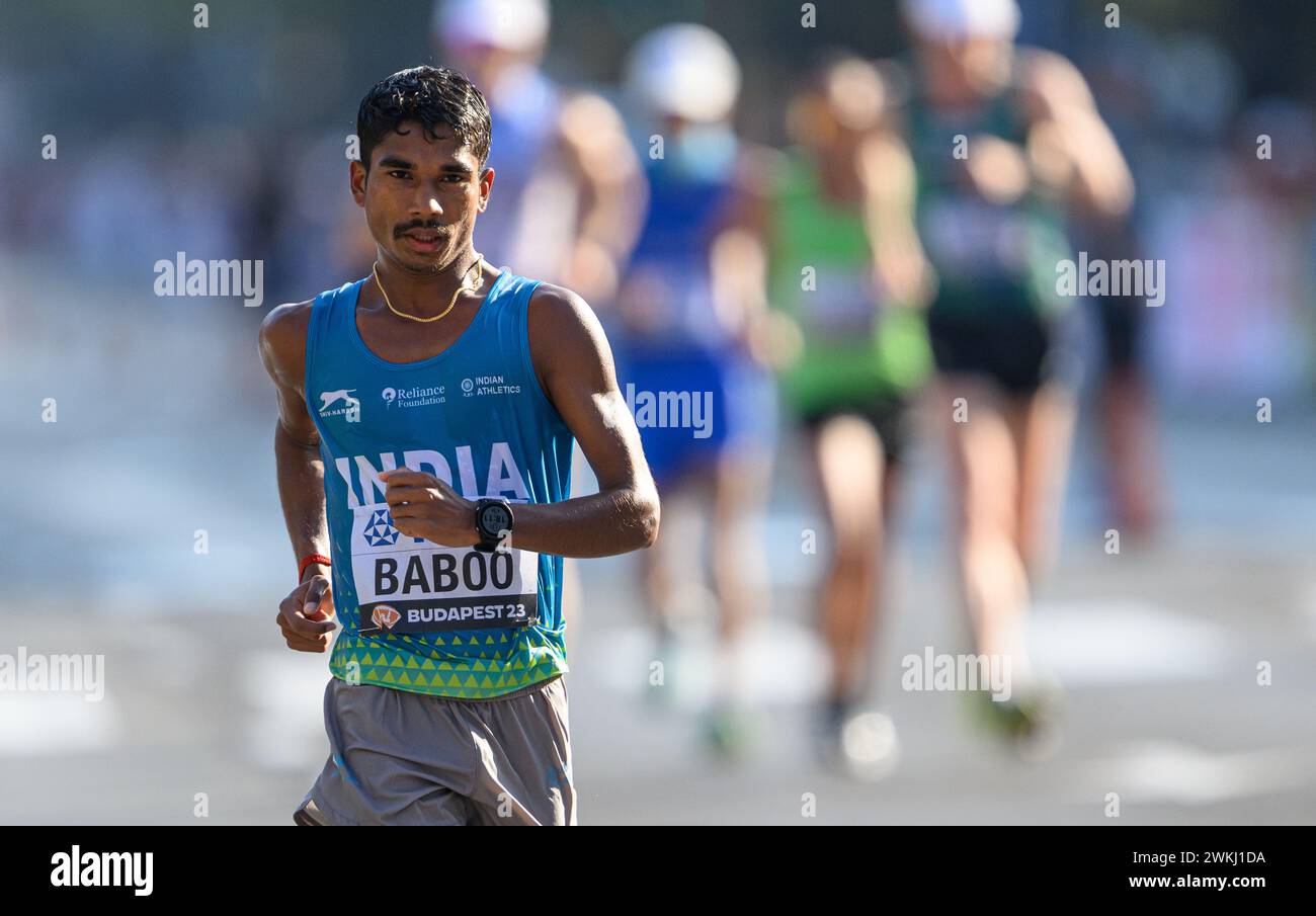 Ram BABOO participating in the 35 KILOMETRES RACE WALK at the World ...
