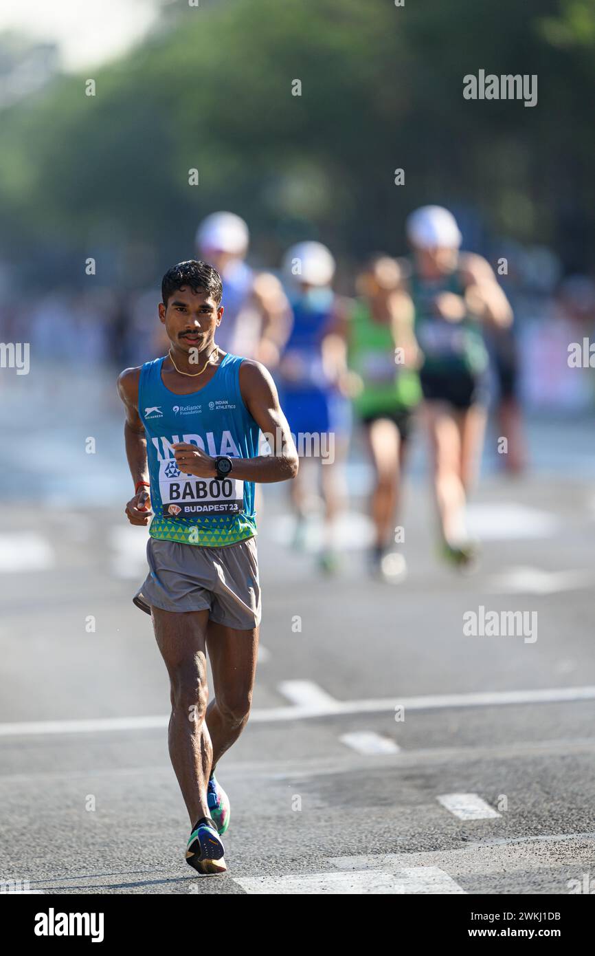 Ram BABOO participating in the 35 KILOMETRES RACE WALK at the World ...