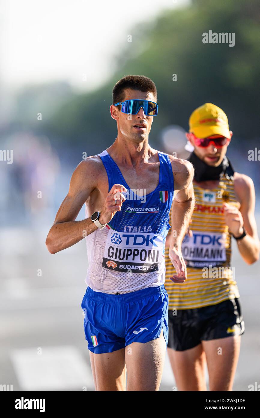 Matteo GIUPPONI participating in the 35 KILOMETRES RACE WALK at the ...