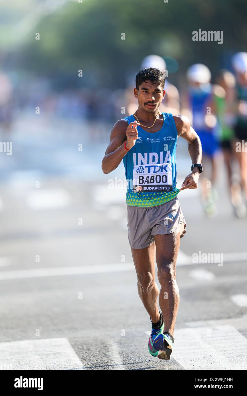 Ram BABOO participating in the 35 KILOMETRES RACE WALK at the World ...