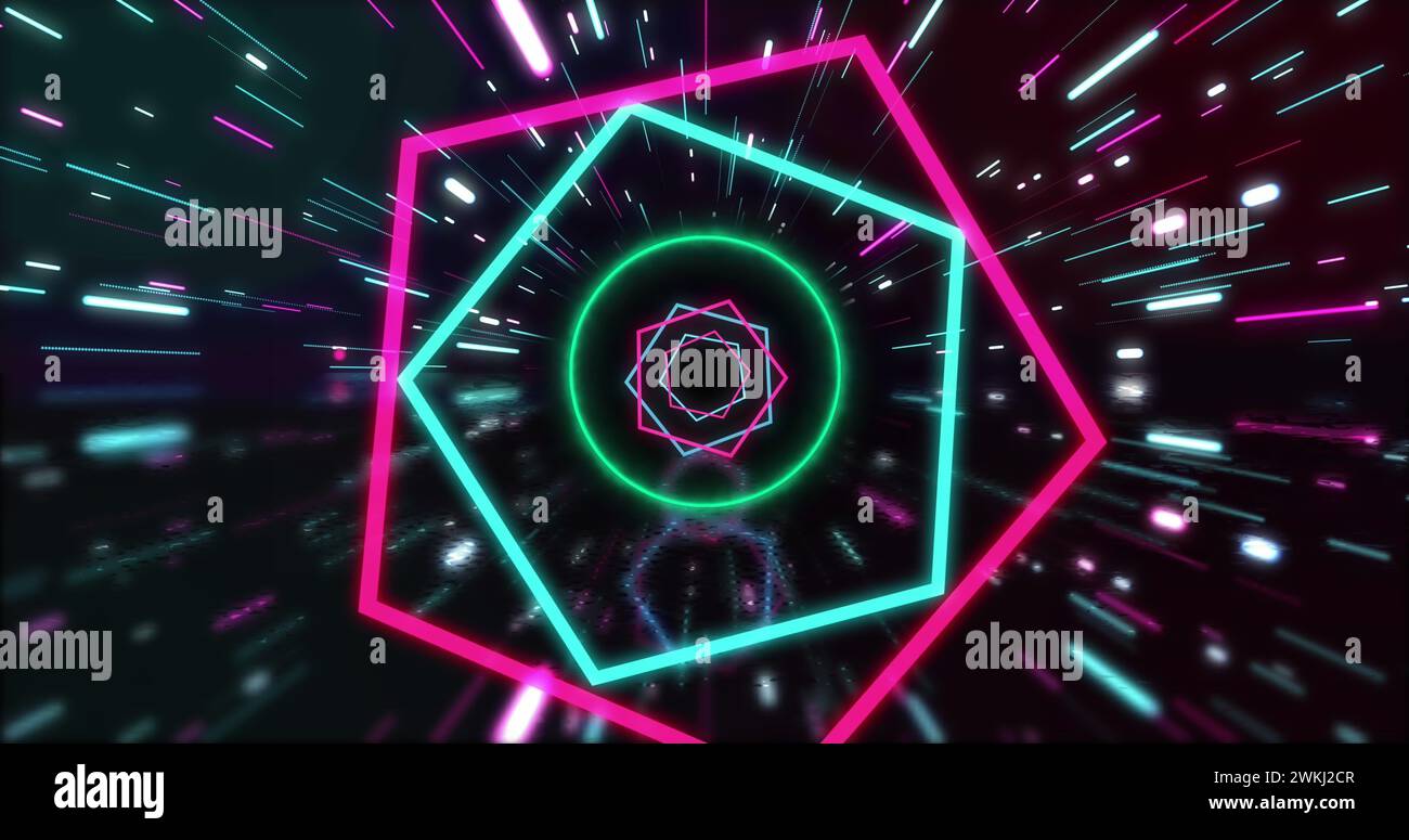 Futuristic moving shapes animated background hi-res stock photography and images - Alamy