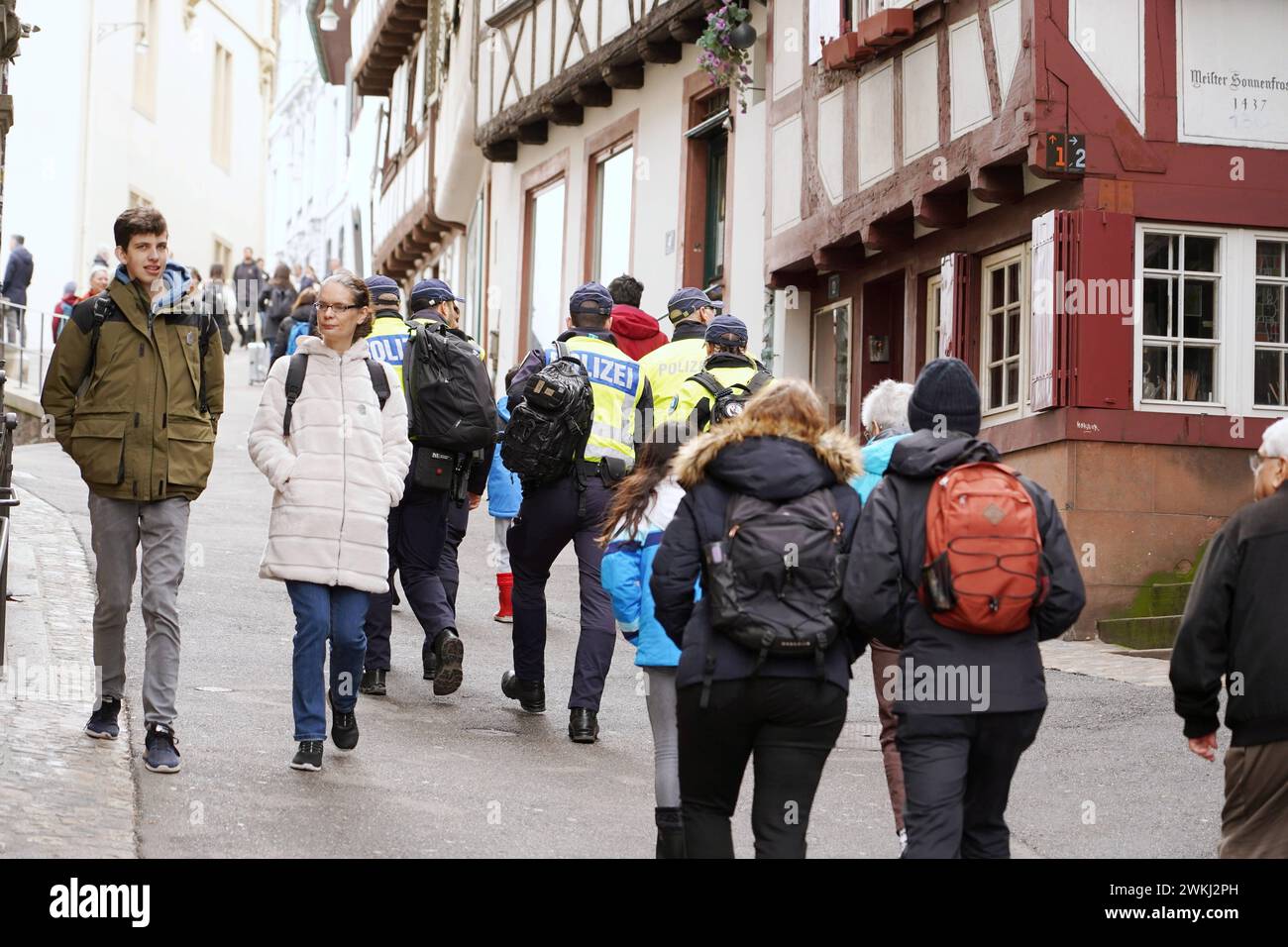 Anton Geisser 19.02.2024 Basler Fasnacht. Bild : Basler Polizei auf ...