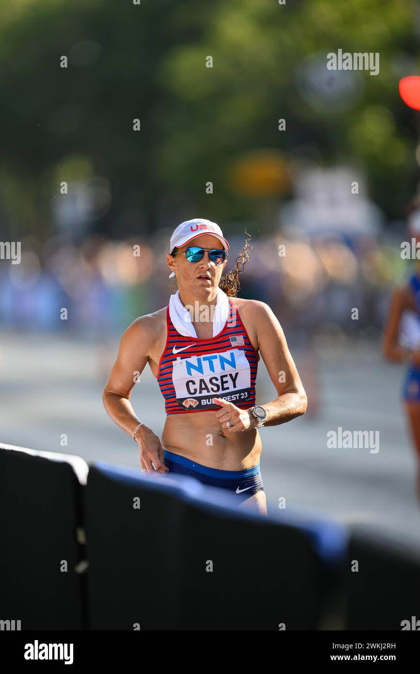 Stephanie CASEY participating in the 35 KILOMETRES RACE WALK at the ...