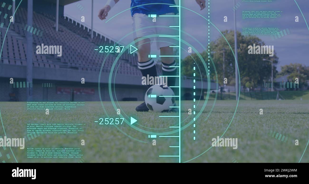 Playing soccer athlete data network hi-res stock photography and images ...