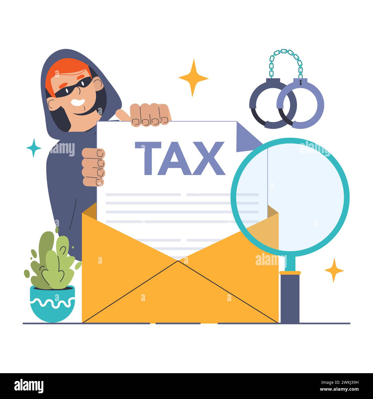 Tax evasion. Financial efficiency, budgeting and economy idea. Taxes ...