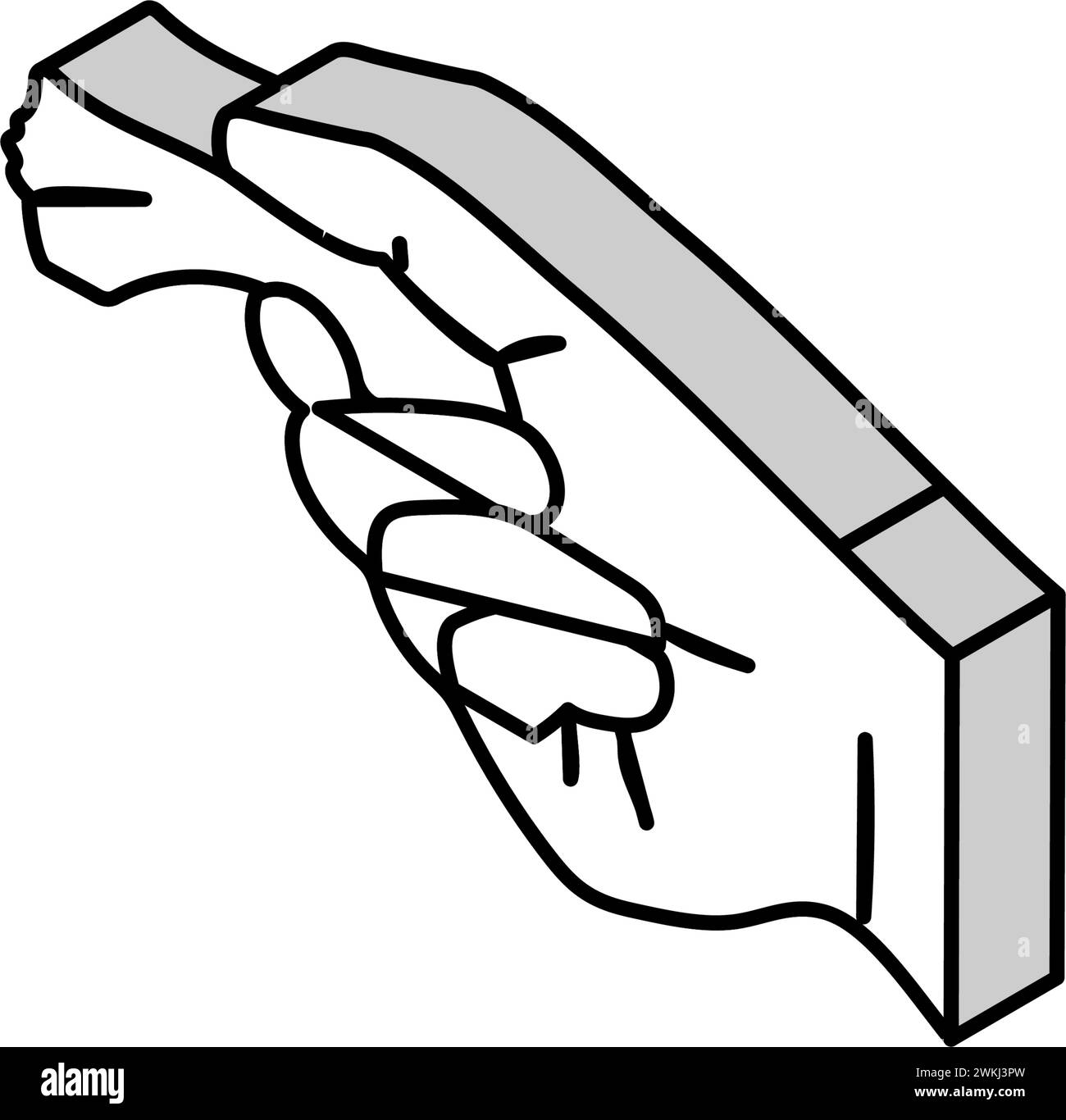 salary money hand isometric icon vector illustration Stock Vector Image ...